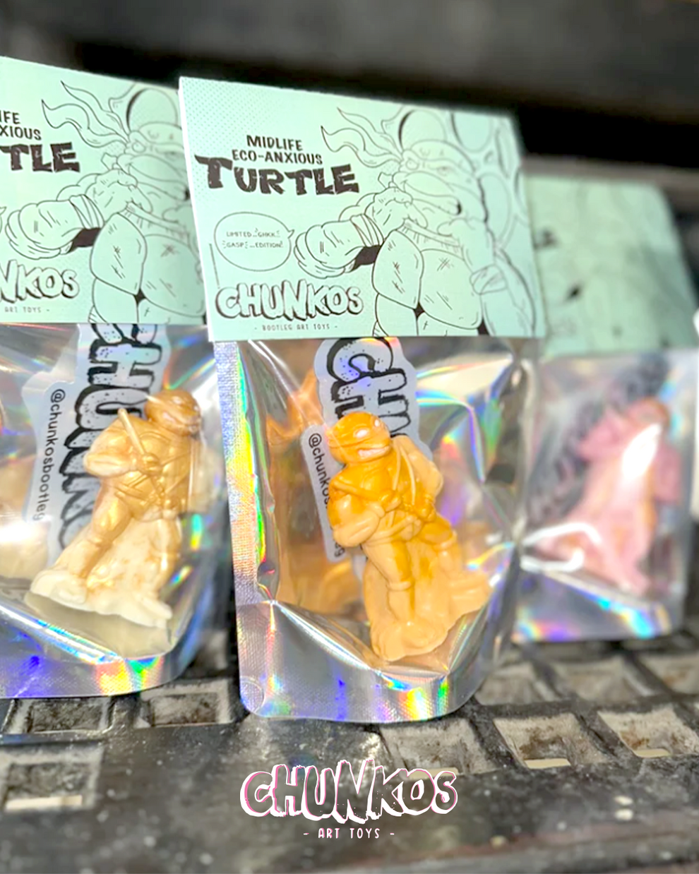 Midlife ECO-Anxious Turtle - Limited Edition Resin Art Figure – Chunkos ...